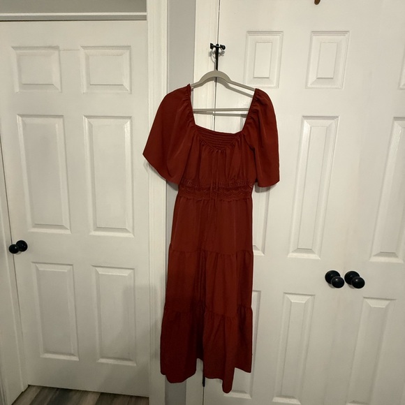SHEIN | Dresses | Shein Rust Maxi Dress | Poshmark